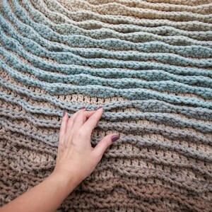 Wavy сrochet Rug Text Description of Each Row in English + Video ...