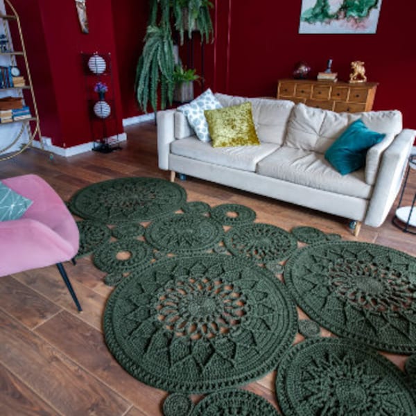Crochet Doily Rug - Etsy