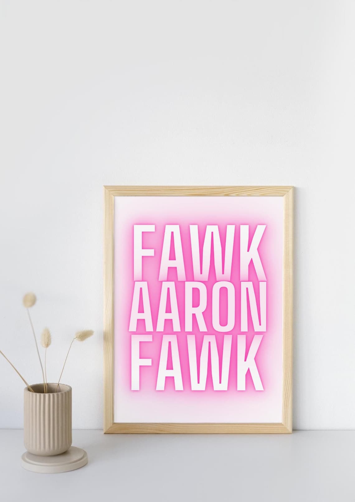 FAWK AARON Fawk Love Island USA Season 6 Quote Funny Trendy Neon Poster ...