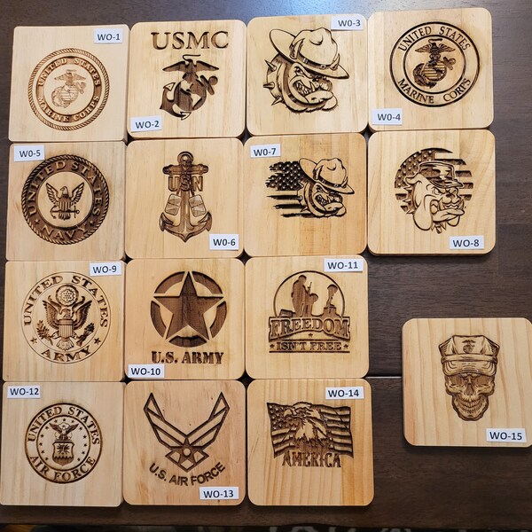 Military Coasters - Etsy