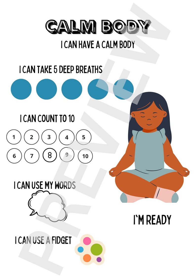 Cool Down Binder, Calm Down Strategy, Self Regulation, Social Emotional ...