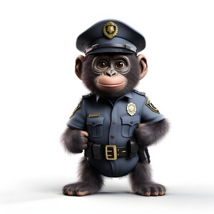 Cute Police Officer and Fireman Clip Art/transparent PNG Clip Art for ...