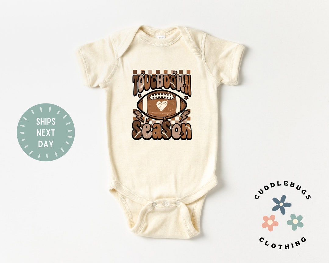 Touchdown Season Baby ONESIES® Bodysuit - Retro Fall Baby - Cute ...