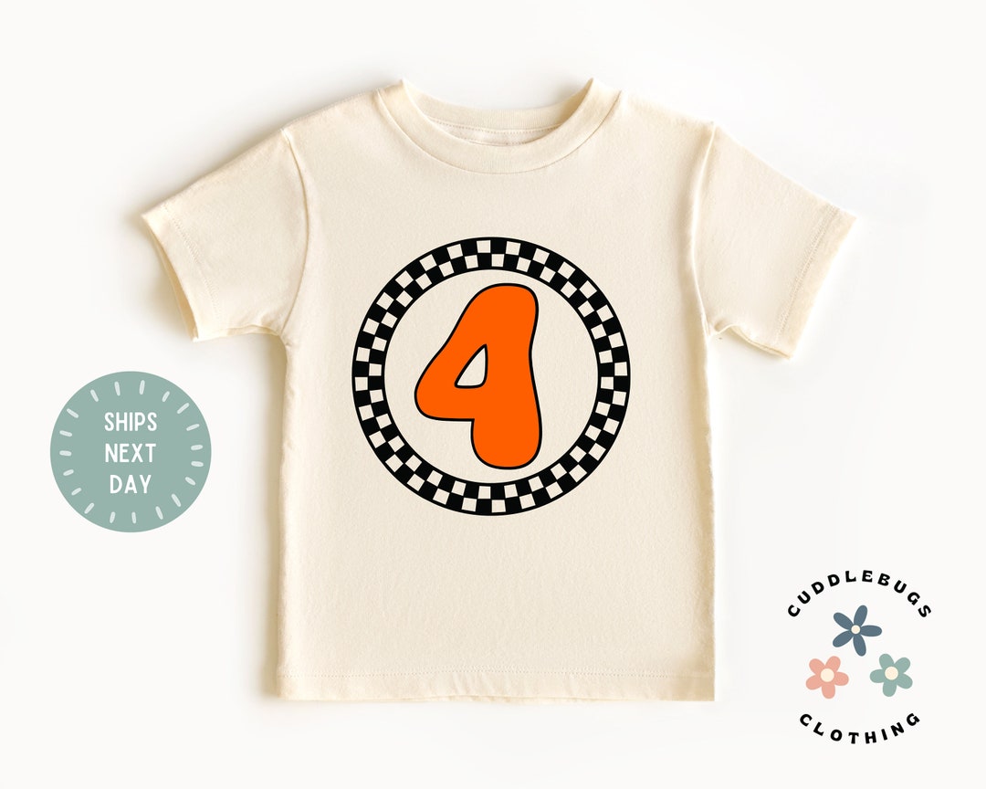 Four Birthday Tee - Retro Kids Fourth Birthday Shirt - Boys Four ...