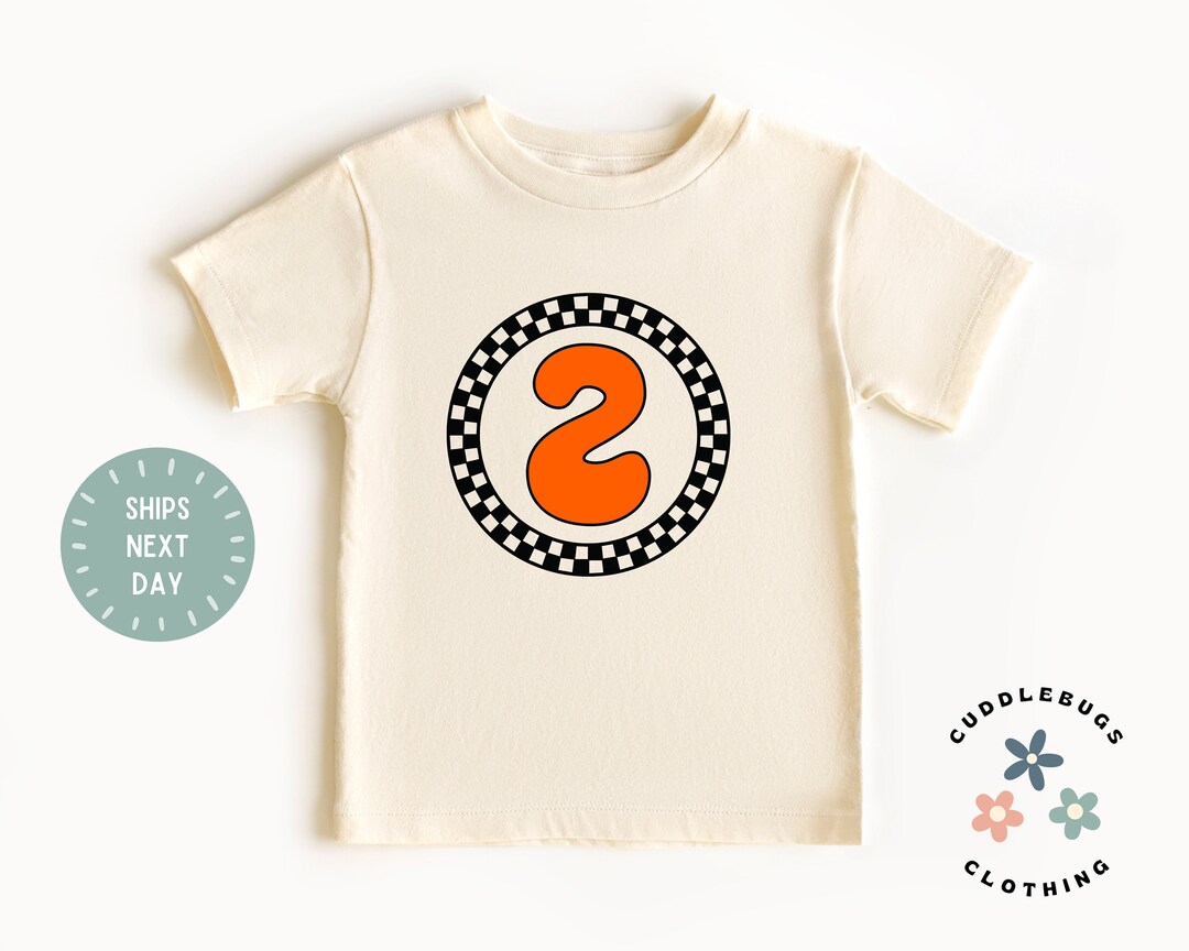 Two Birthday Tee - Retro Kids Second Birthday Shirt - 2 Year Old Boy ...