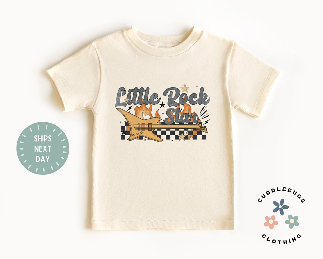 Little Rock Star Toddler Shirt - Cute Retro I'm With the Band Tee ...