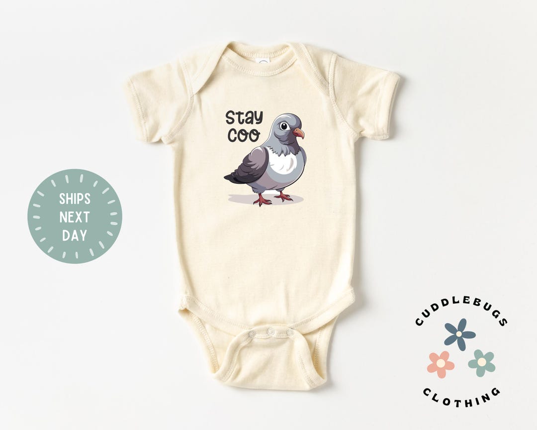 Stay Coo Baby ONSIES® Bodysuit Bird Lover Bodysuit Funny Pigeon Cool ...