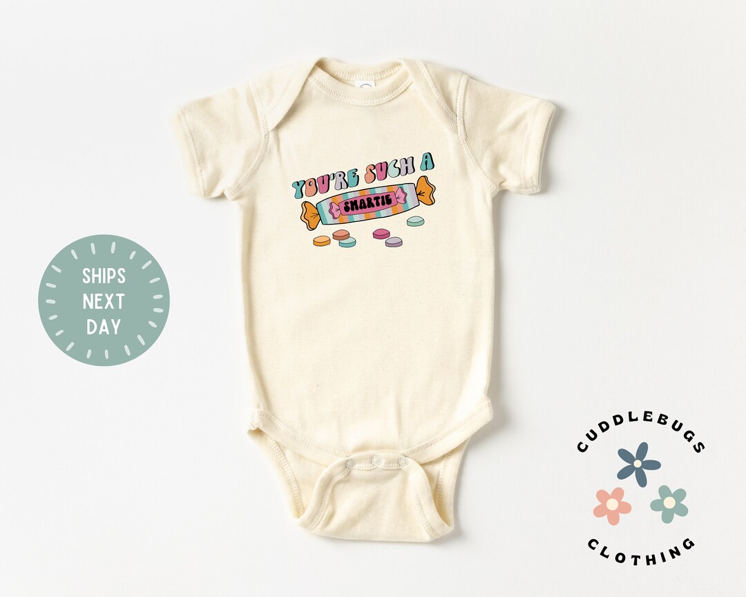 You're Such A Smartie Baby Onesies® Bodysuit - Candy Baby Bodysuit ...