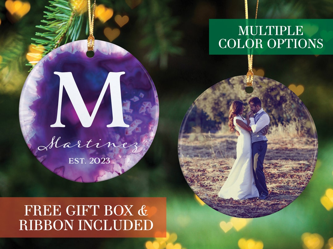 Custom Newlywed Ornament Unique Wedding Registry Gift for Couple ...