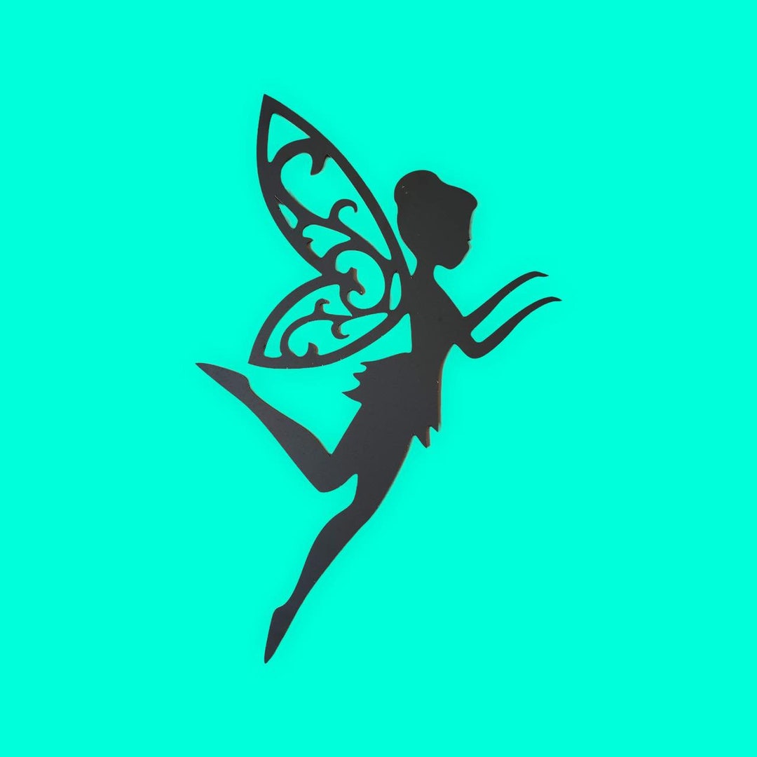 Fairy Metal Wall Art Made From 2mm Steel and Powder Coated in Antique ...