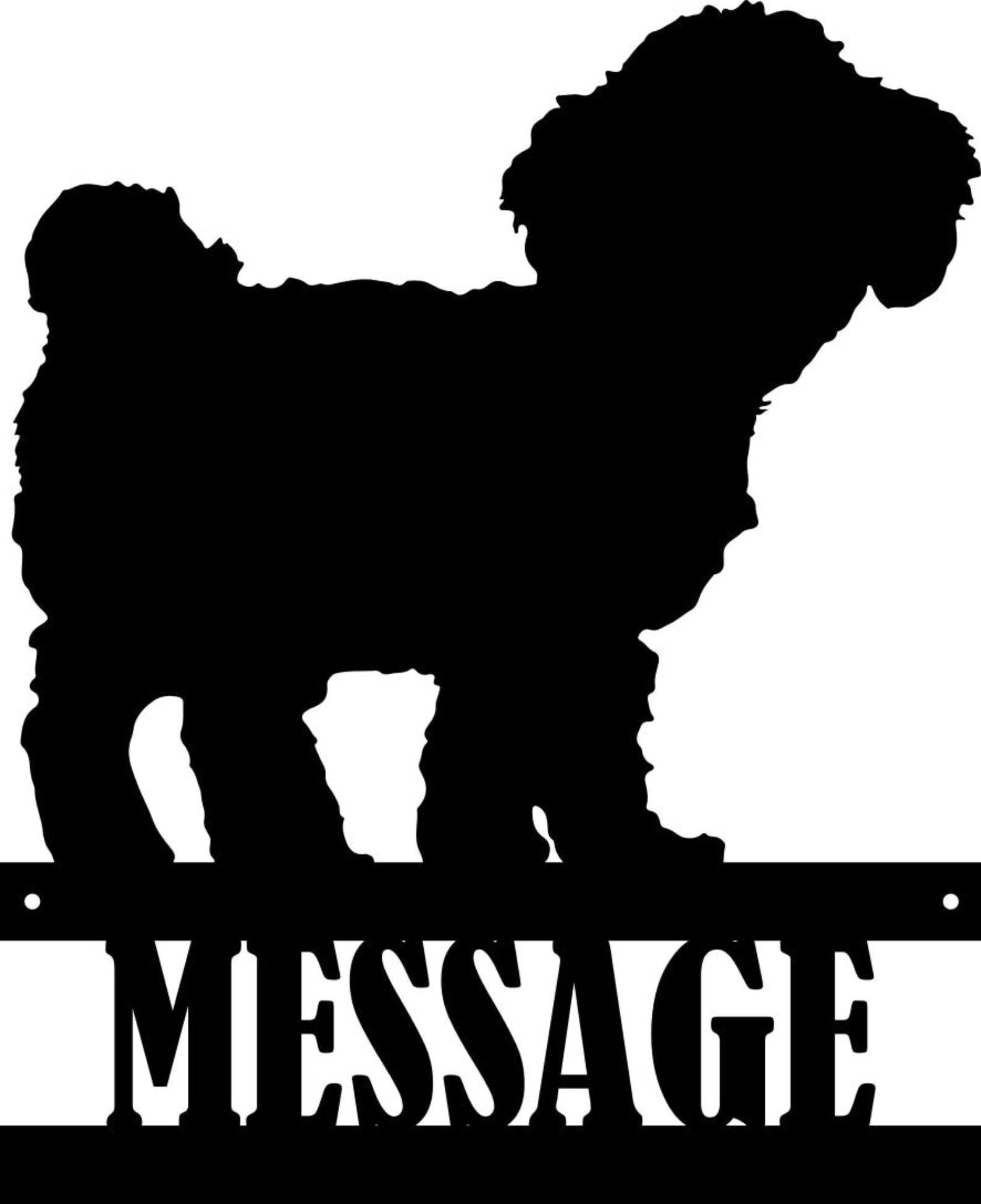 Cavapoo Metal Wall Art House Sign, Dog Silhouette, Ideal Gift for a Dog ...
