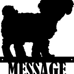 Cavapoo Metal Wall Art House Sign, Dog Silhouette, Ideal Gift for a Dog ...