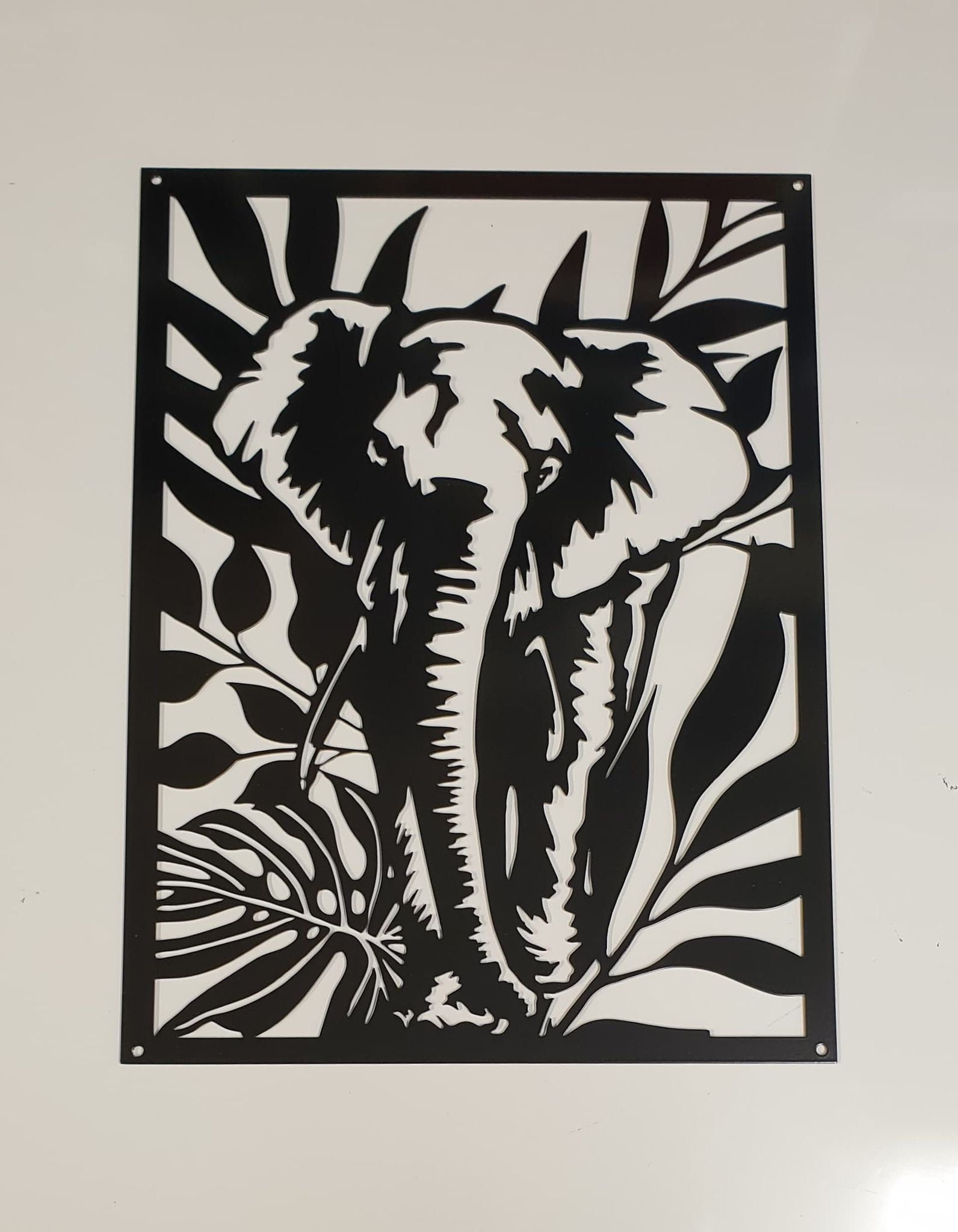 Elephant Metal Wall Art Made From 2mm Steel & Powder Coated in - Etsy