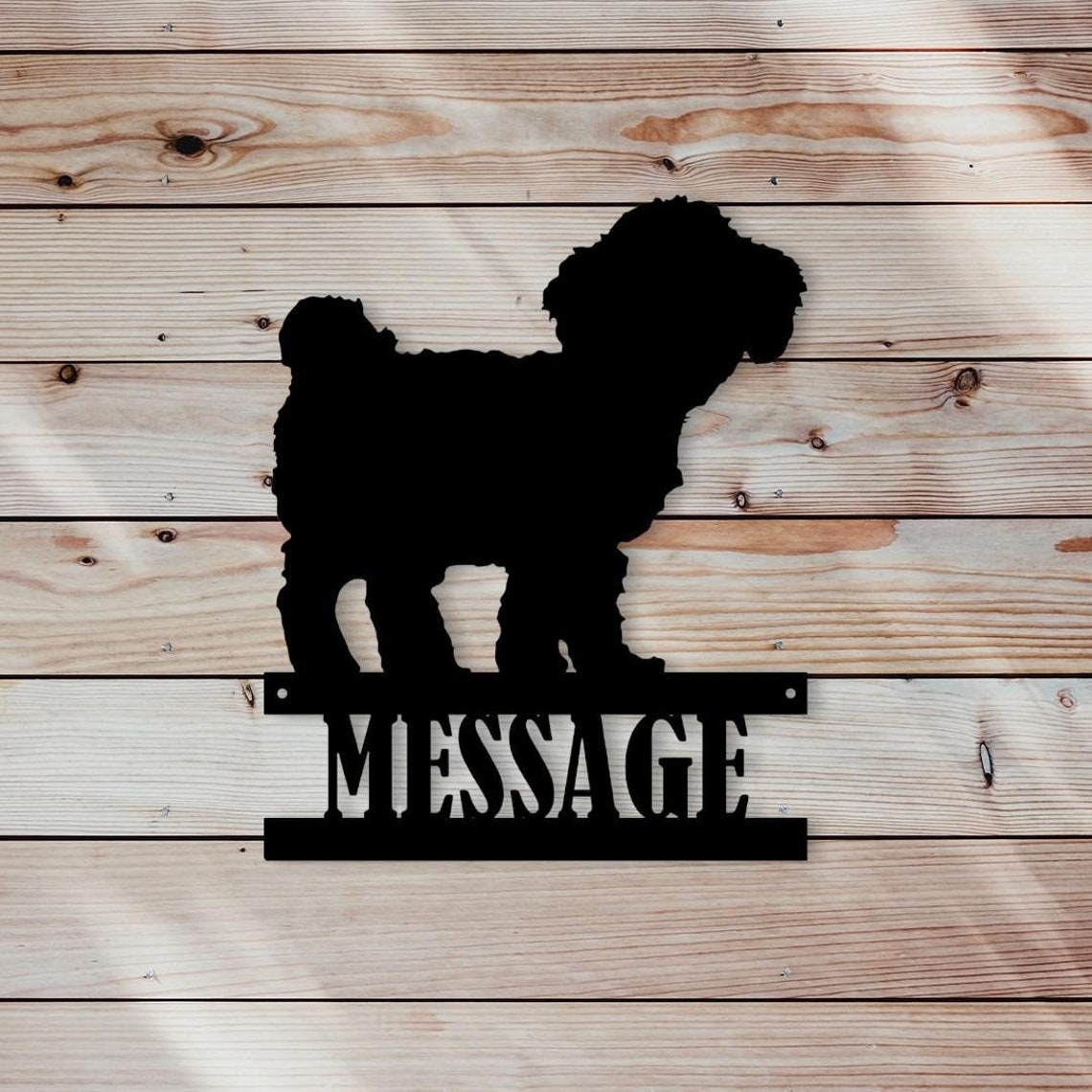 Cavapoo Metal Wall Art House Sign, Dog Silhouette, Ideal Gift for a Dog ...