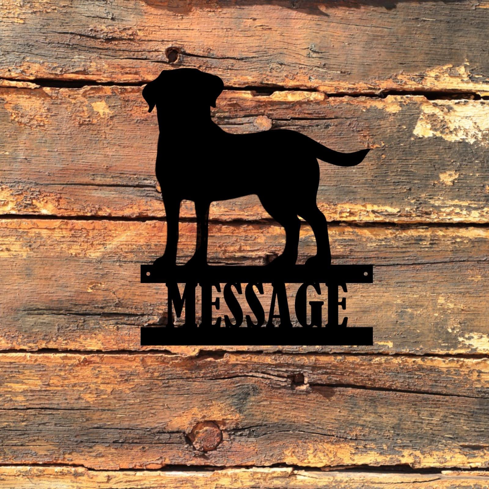 Labrador Metal Wall Art House Sign Dog Silhouette Ideal Gift - Etsy