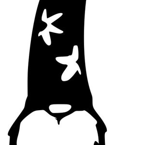 Gonk / Gnome Metal Garden Stake With a Butterfly Made From 2mm Steel ...