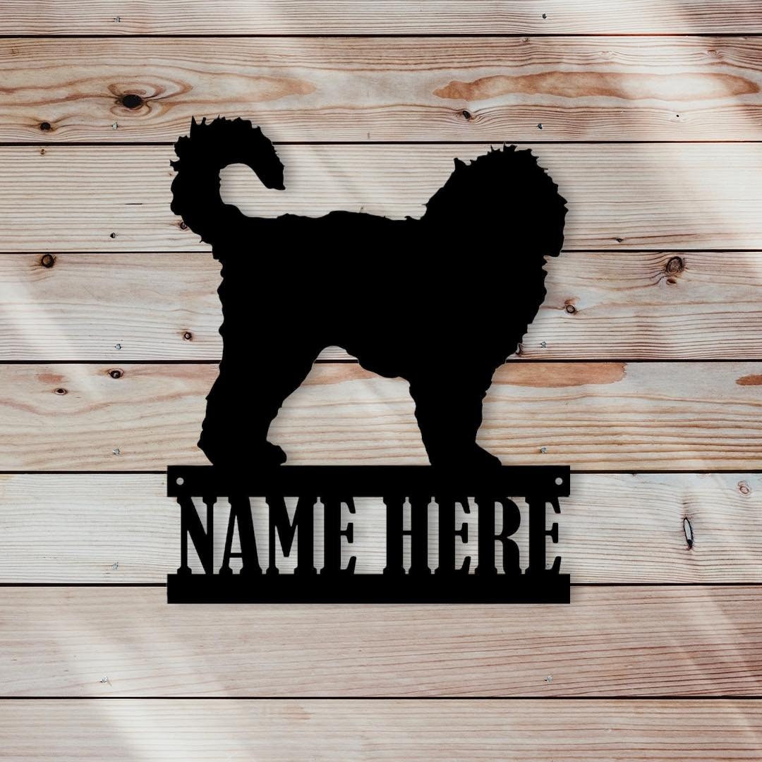 Cockapoo Metal Wall Art House Sign, Dog Silhouette, Ideal Gift for a ...