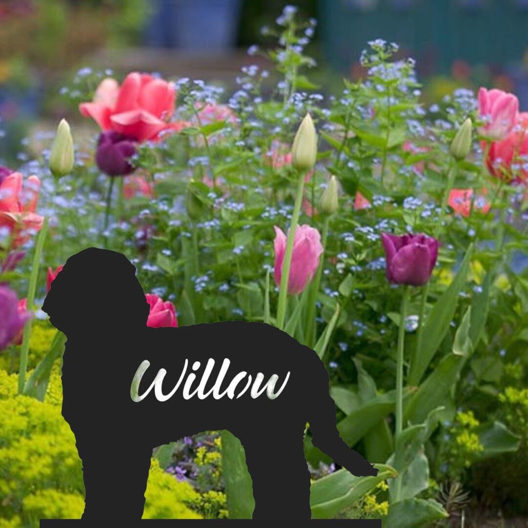 Cockapoo Metal Garden Decoration Personalised With a Dogs Name, 3 Sizes ...