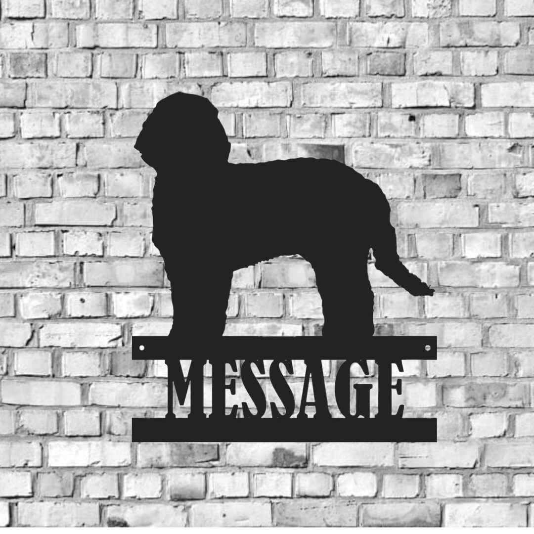 Cockapoo Metal Wall Art House Sign, Dog Silhouette, Ideal Gift for a ...