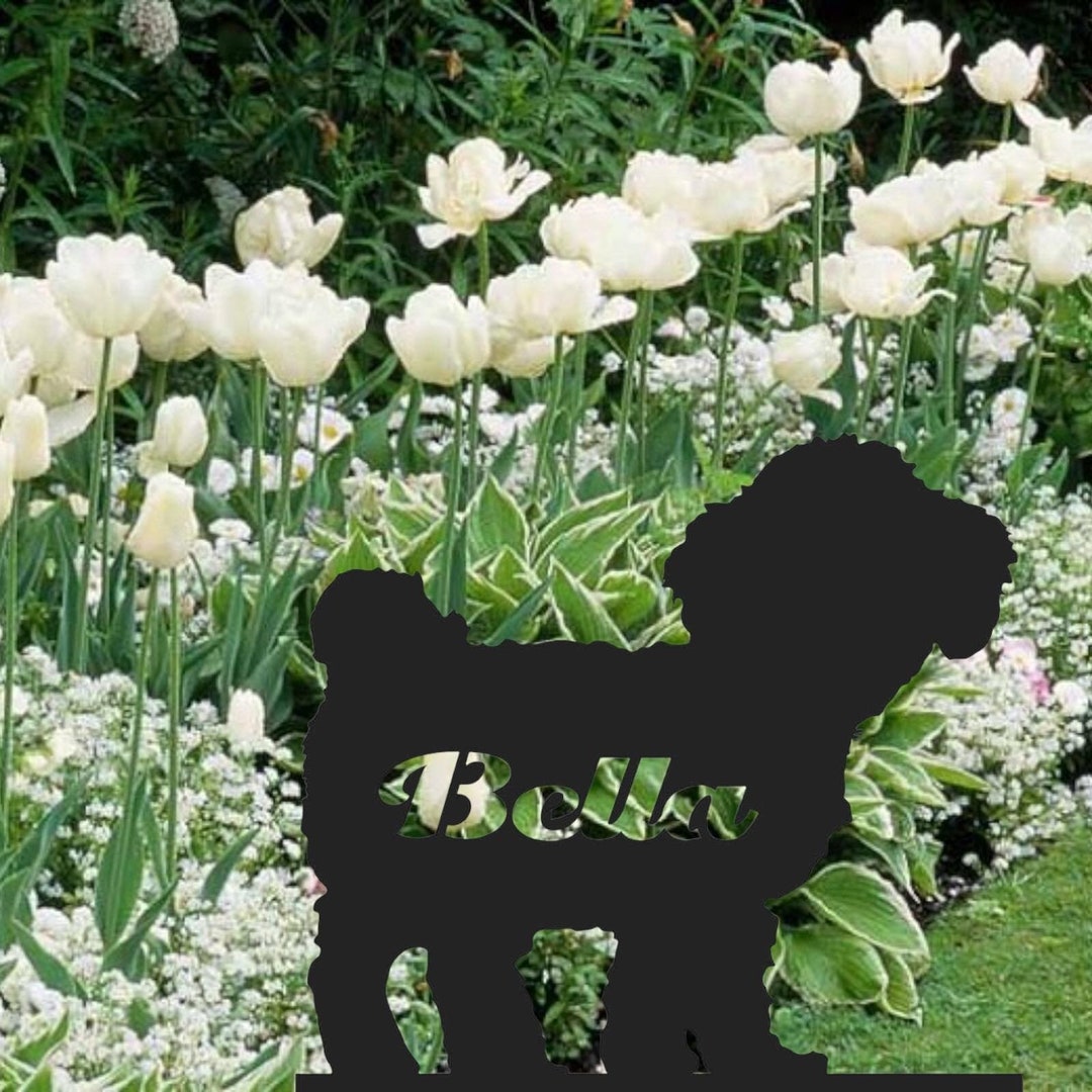 Cavapoo Metal Garden Decoration Personalised With a Dogs Name, 3 Sizes ...
