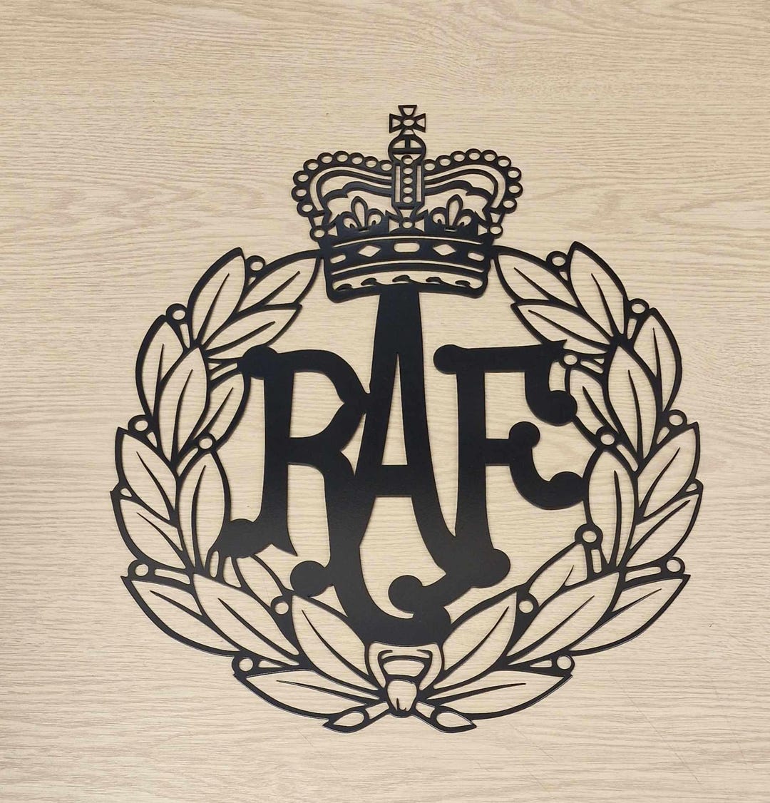 RAF Military Cap Badge Metal Wall Art, British Airforce, Armed Forces ...