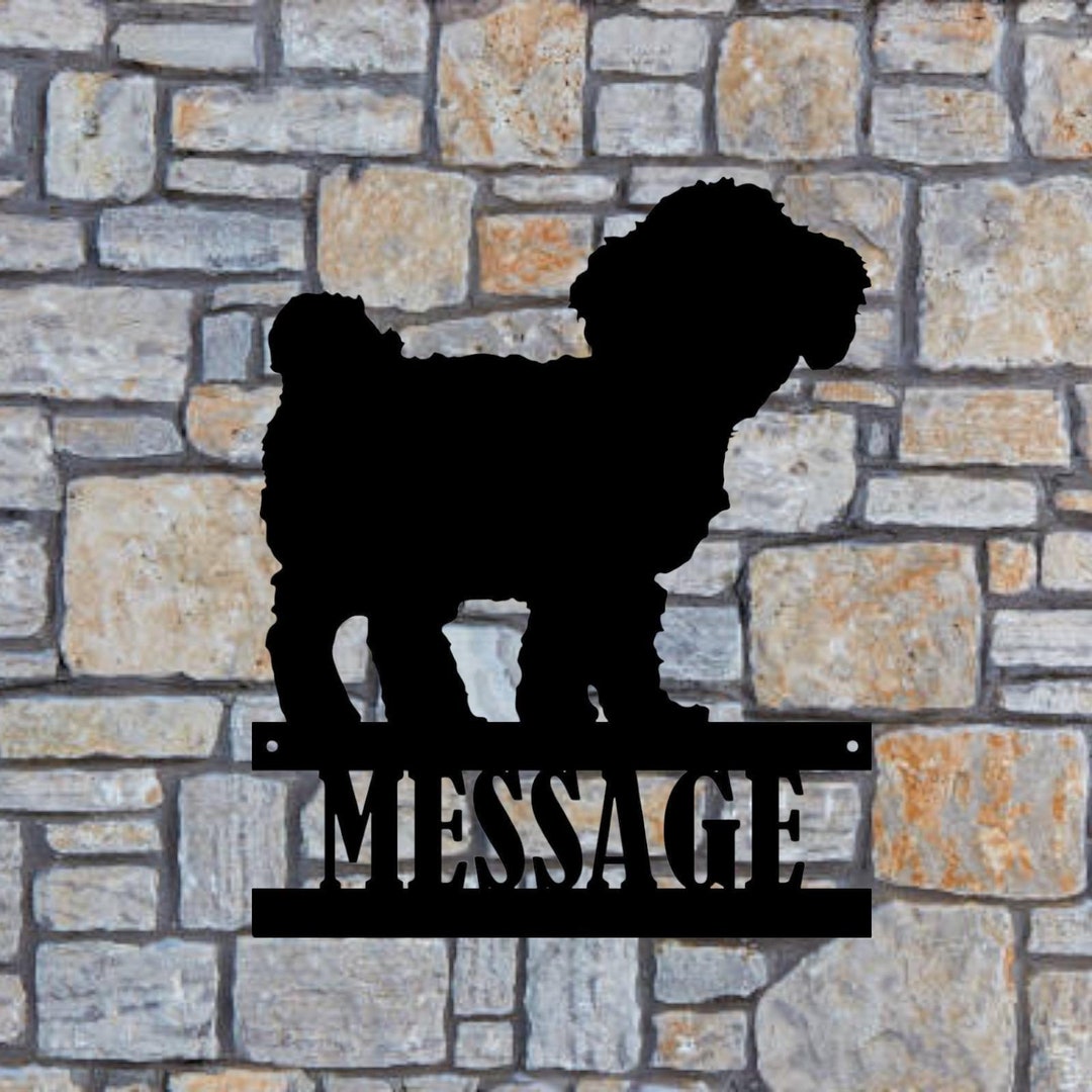 Cavapoo Metal Wall Art House Sign, Dog Silhouette, Ideal Gift for a Dog ...