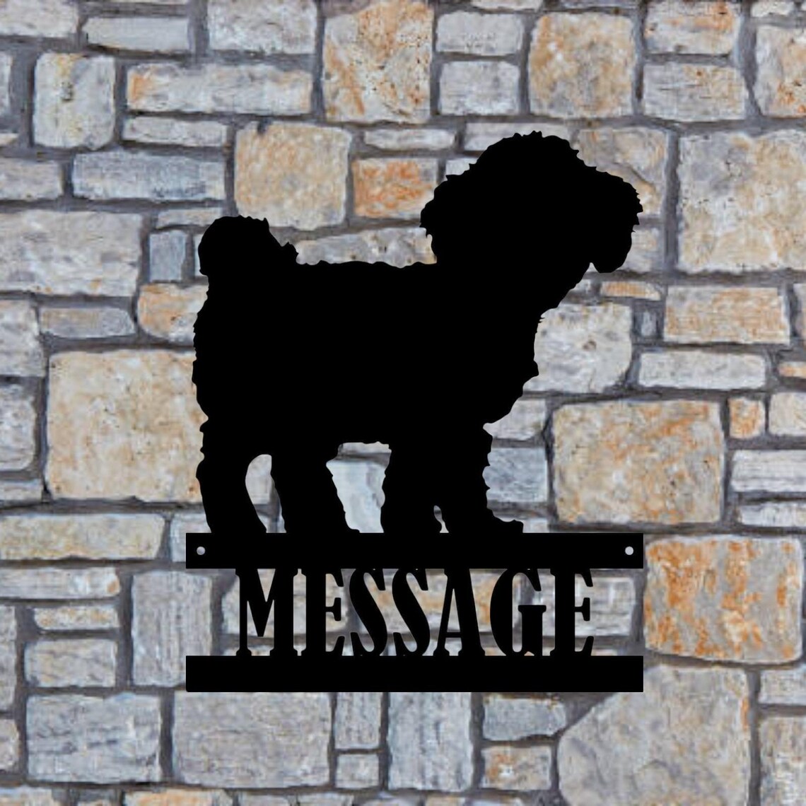 Cavapoo Metal Wall Art House Sign, Dog Silhouette, Ideal Gift for a Dog ...