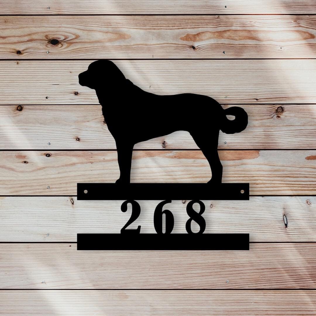 Kangal Shepherd Customised Metal House Number in 2 Diff Sizes, Dog ...