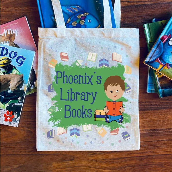Library Book Bags for Kids - Etsy