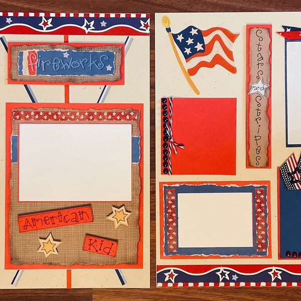 Patriotic Scrapbook - Etsy