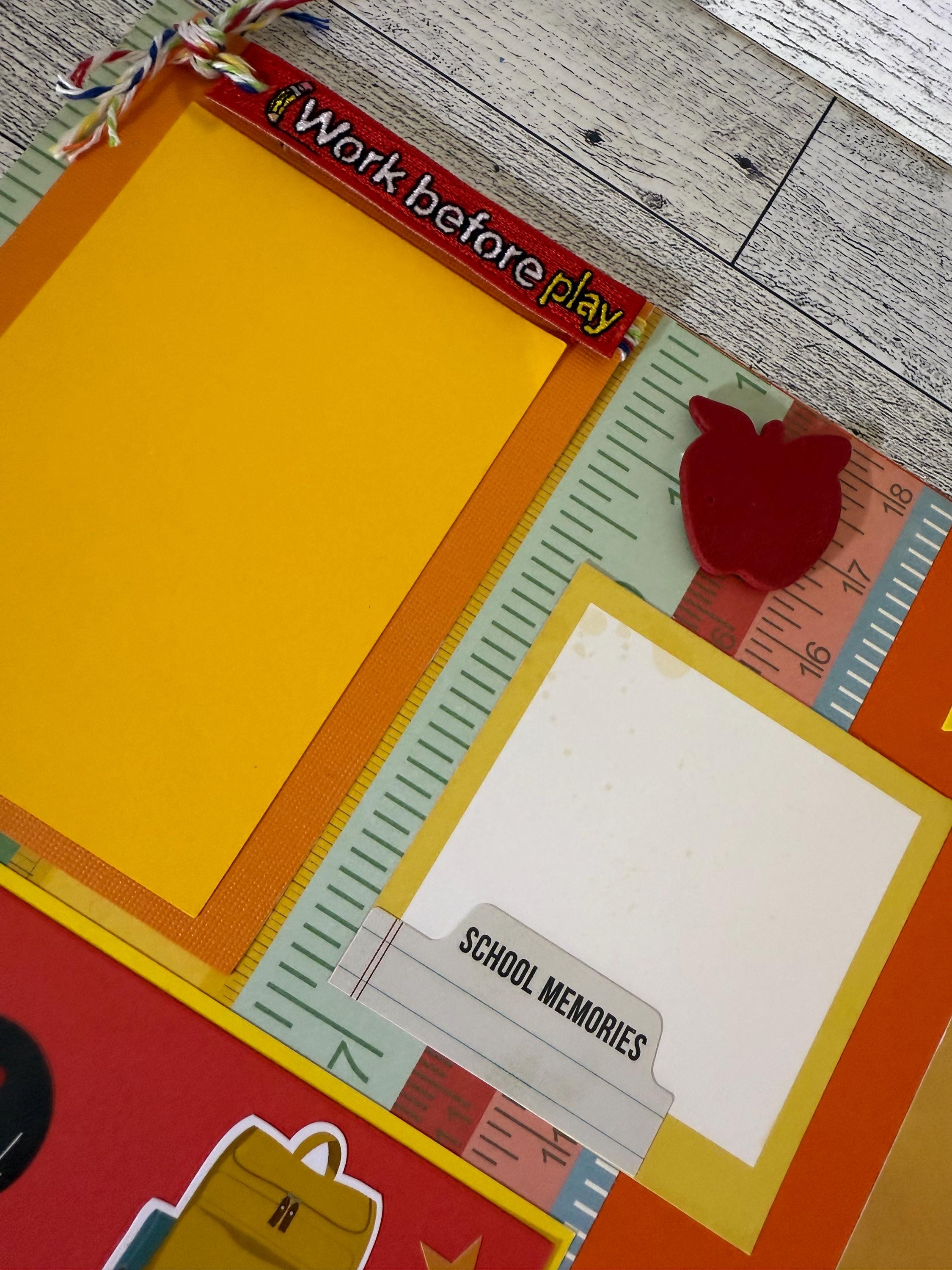 12X12 School Days Scrapbook Page | School Scrapbook Page | Scrapbook ...