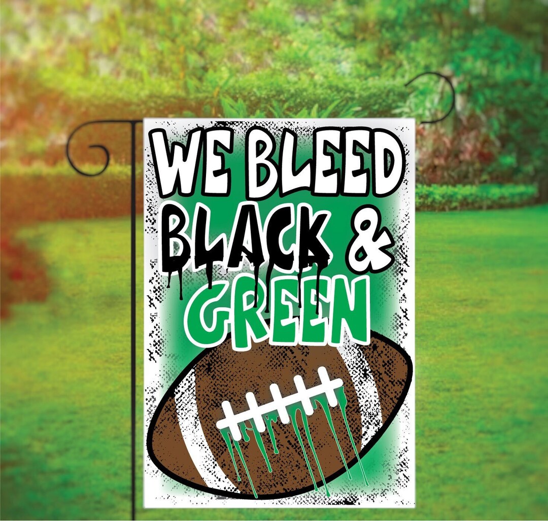 Custom Team Colors Football Garden Flag | Personalized Fall Yard Decor ...