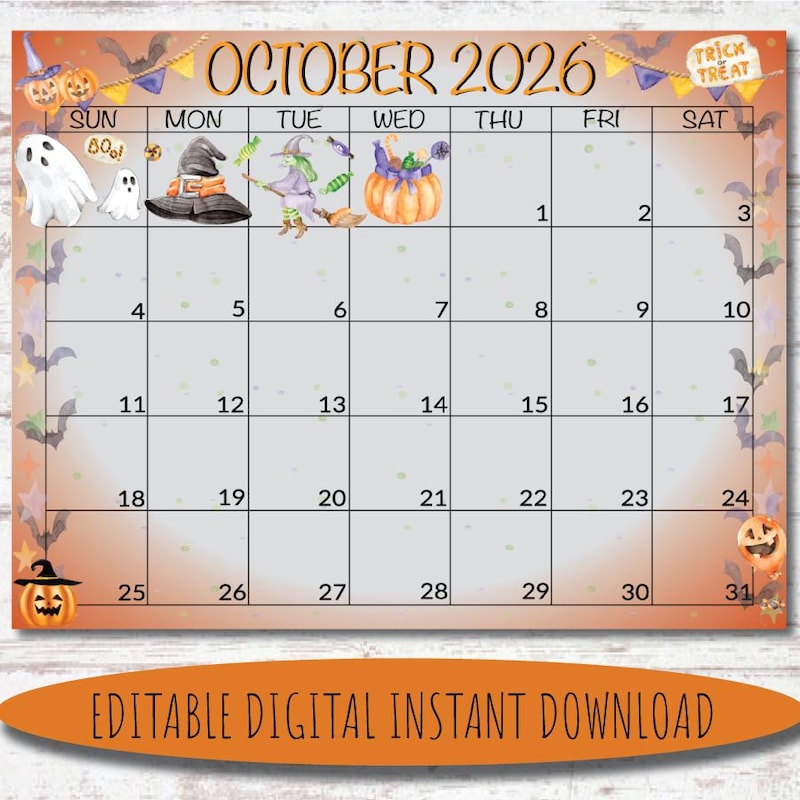 Bats Calendar 2026 - Etsy