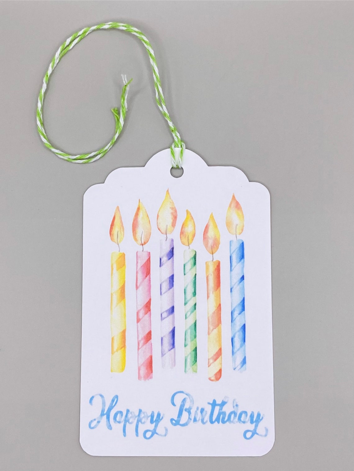 Happy Birthday Gift Tags | Birthday Gift Tags | Candle Gift Tags ...