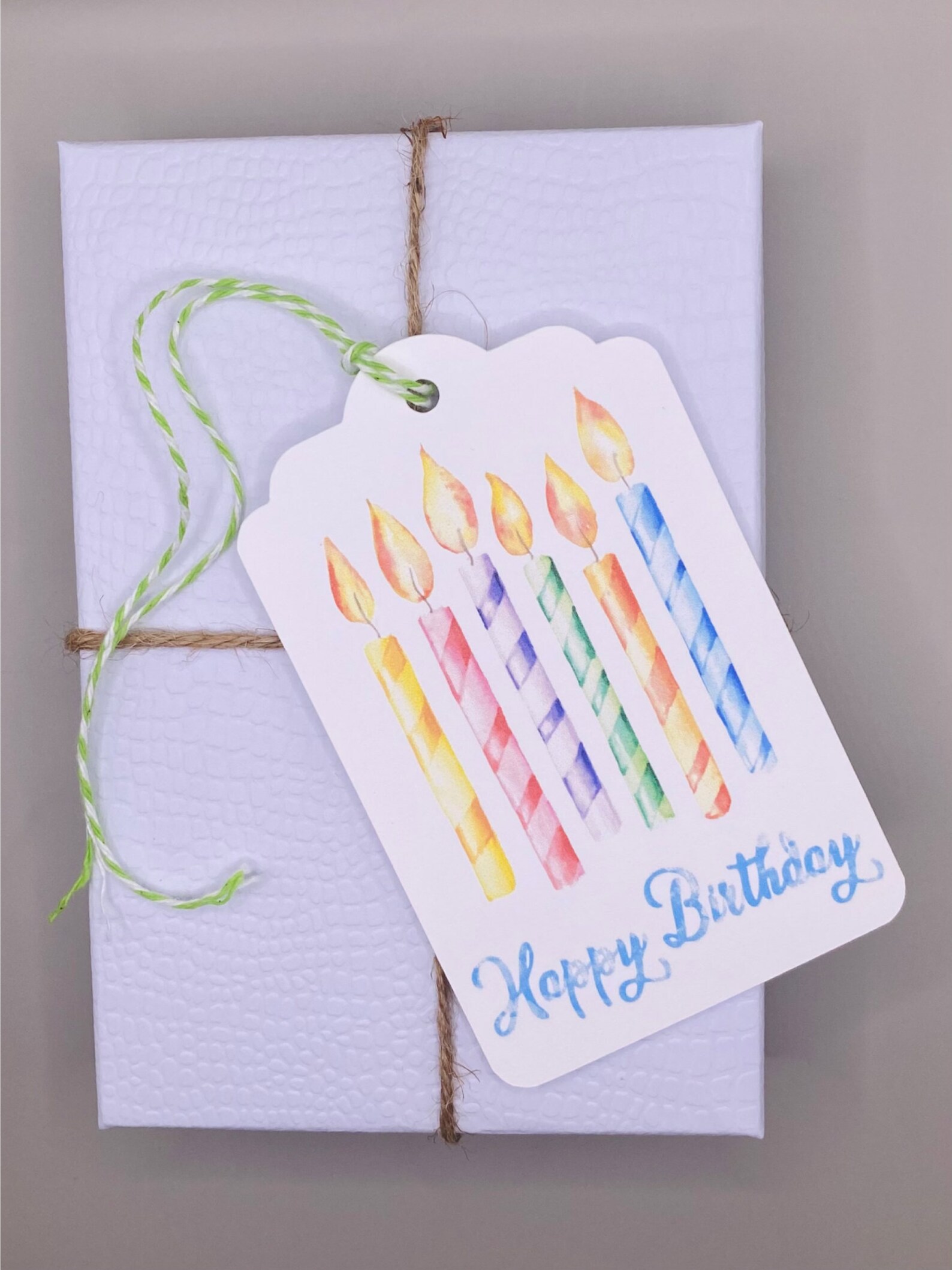 Happy Birthday Gift Tags | Birthday Gift Tags | Candle Gift Tags ...