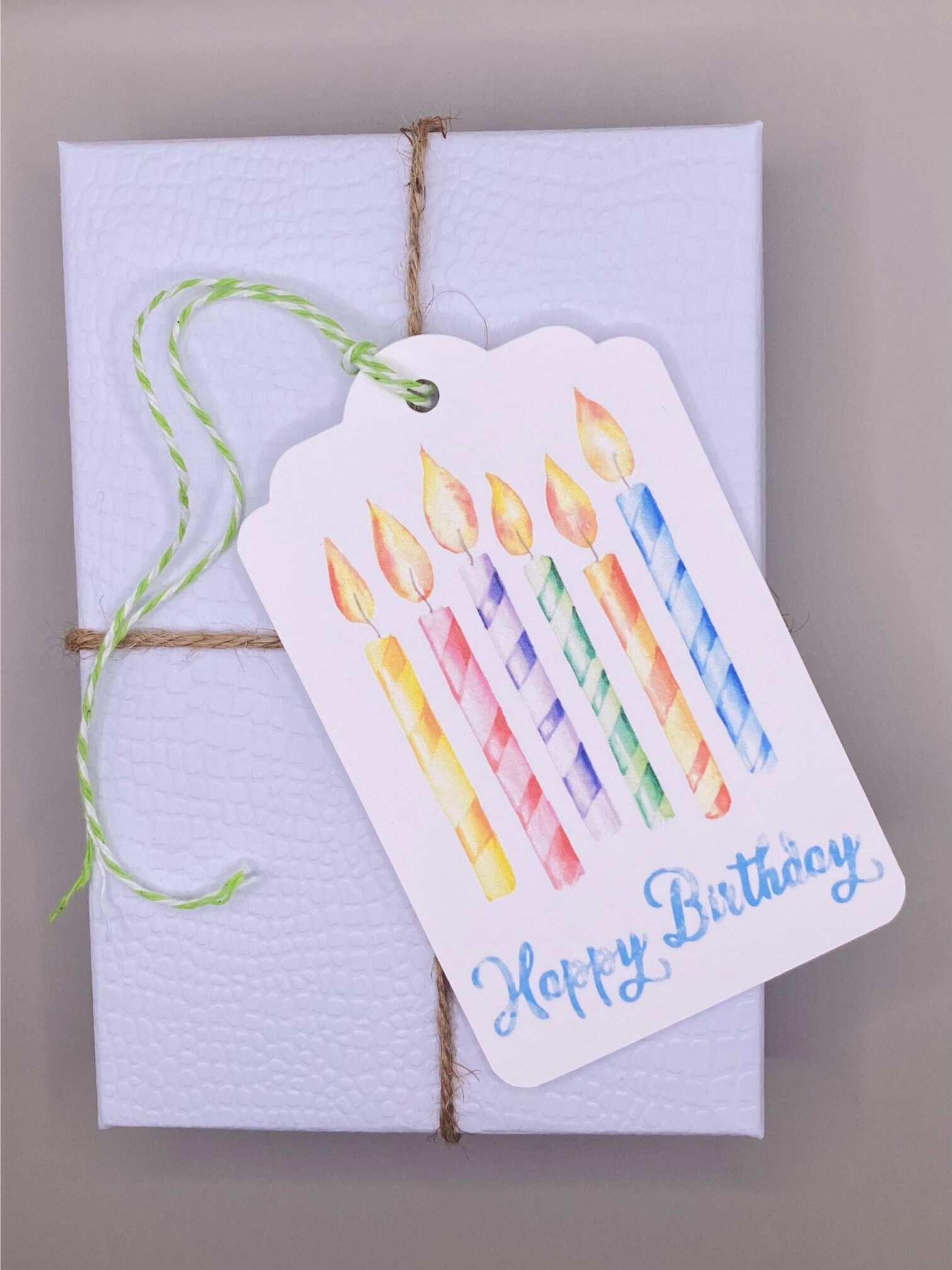 Happy Birthday Gift Tags | Birthday Gift Tags | Candle Gift Tags ...