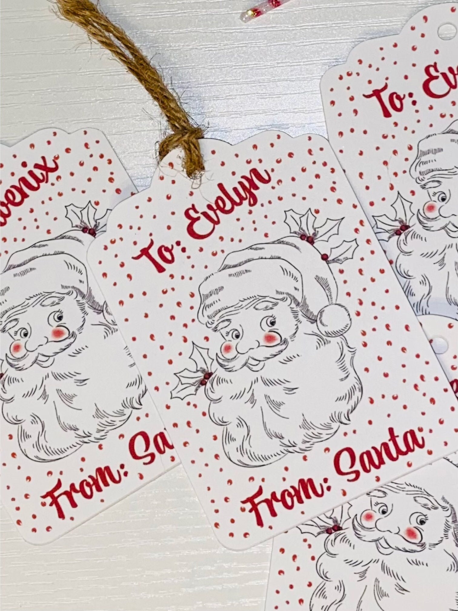 Personalized Santa Gift Tags | Christmas Gift Tags | From Santa Gift ...