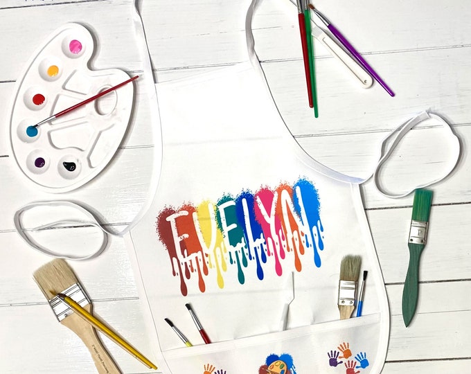 Painting Apron for Kids, Art Apron for Kids, Kids Painting Aprons, Kids ...