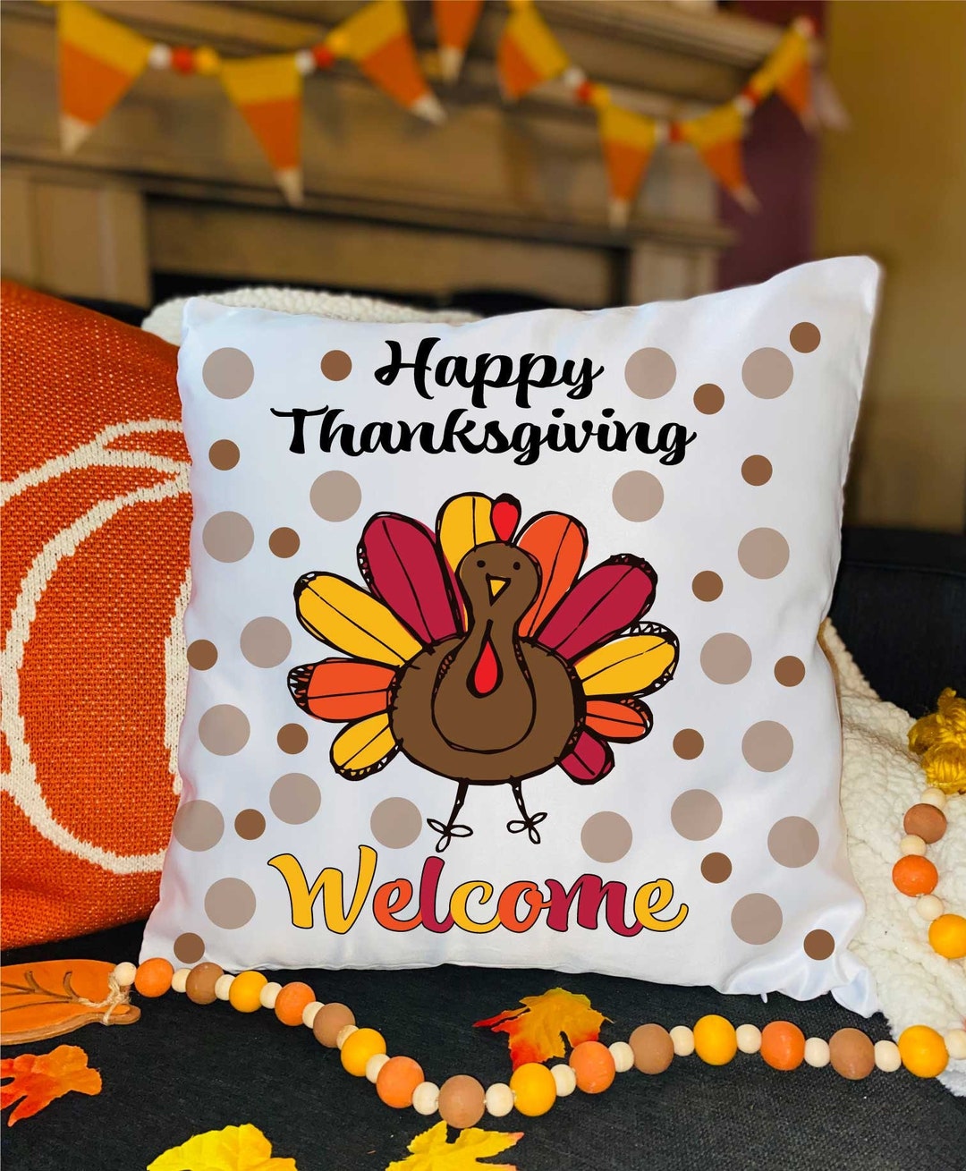 Thanksgiving Pillow Case | Turkey Throw Pillow - Etsy