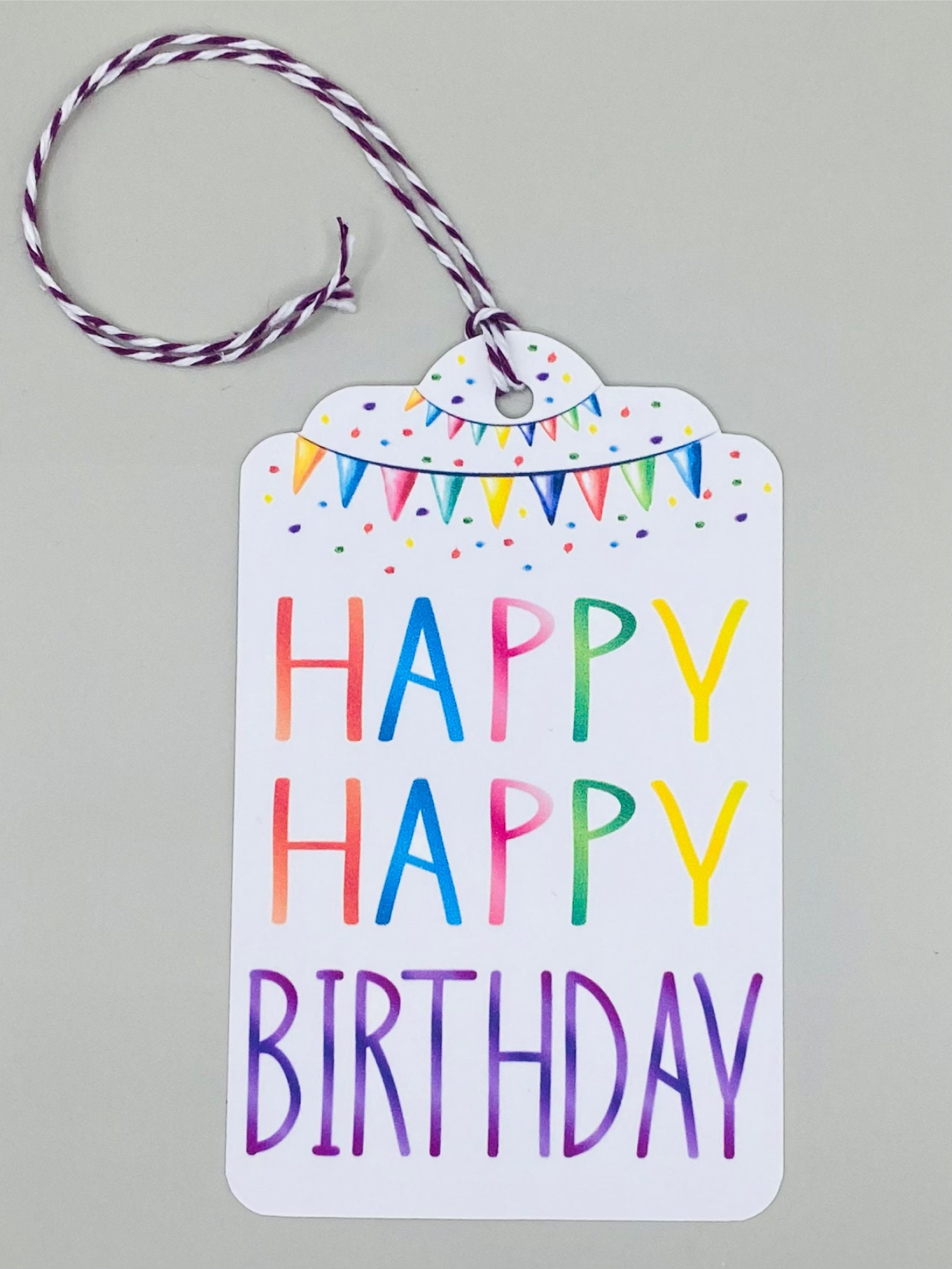 Happy Happy Birthday Gift Tags | Birthday Gift Tags | Gift Tags ...