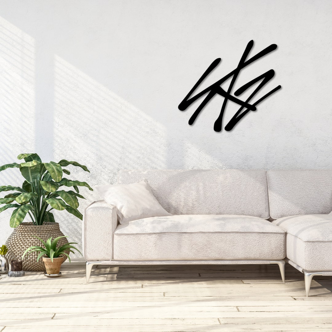A stray Kids Inspired Decorative Metal or Wood Logo for stays Kpop Wall ...