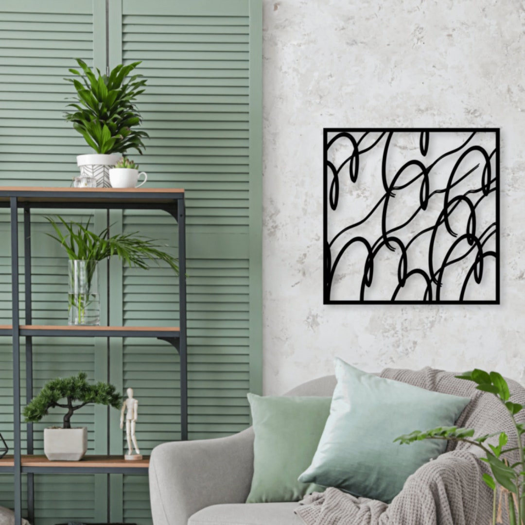 Powerful Lines in Movement Minimalist Abstract Metal Wall Art - Etsy