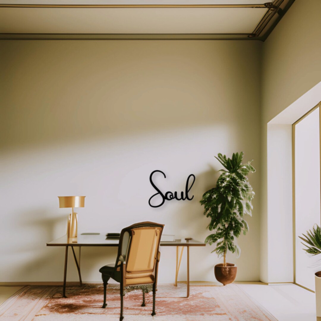 Soul Impactful Metal Word Wall Art - Etsy