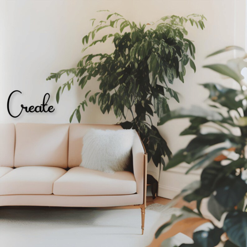 Create Decorative Metal Word Wall Art to Inspire Artistic Expression - Etsy