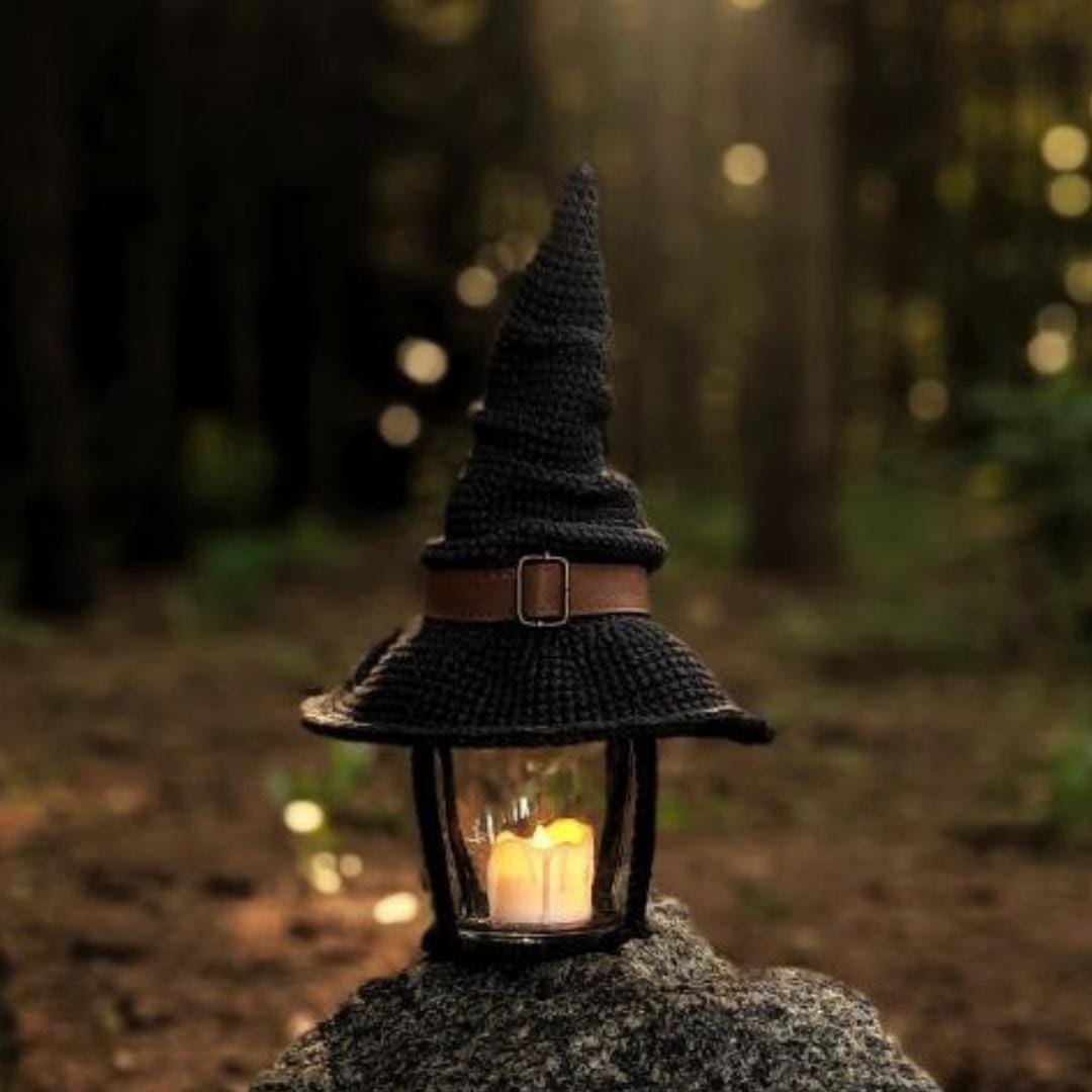 Lantern, Halloween Decor, Witchy Crochet, Crochet Halloween Pattern ...