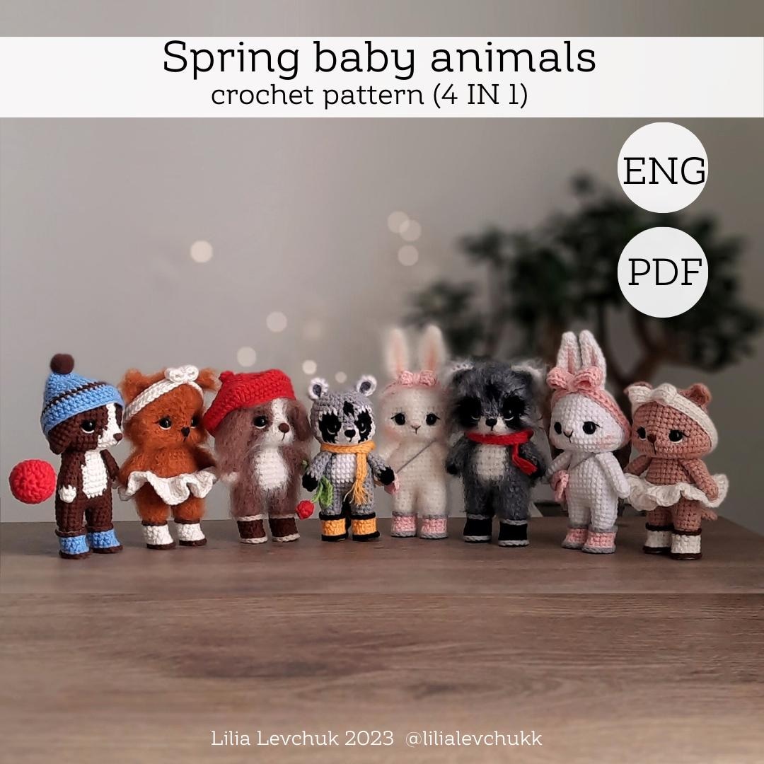 Amigurumi Crochet Animals Pattern, Crochet Bunny, Amigurumi Dog ...