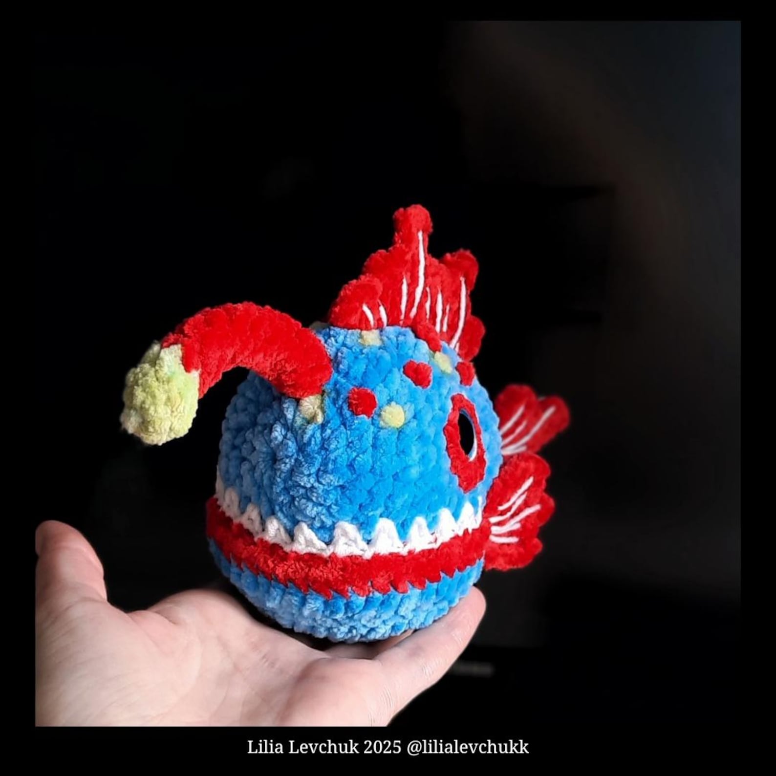 Anglerfish Amigurumi Crochet Pattern, Plush Toy, Crochet Sea Animal ...