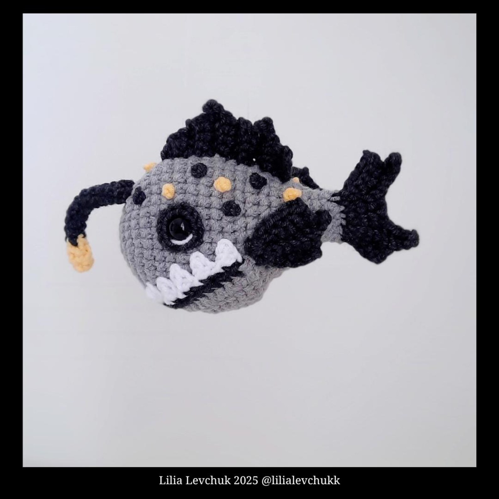 Anglerfish Amigurumi Crochet Pattern, Plush Toy, Crochet Sea Animal ...