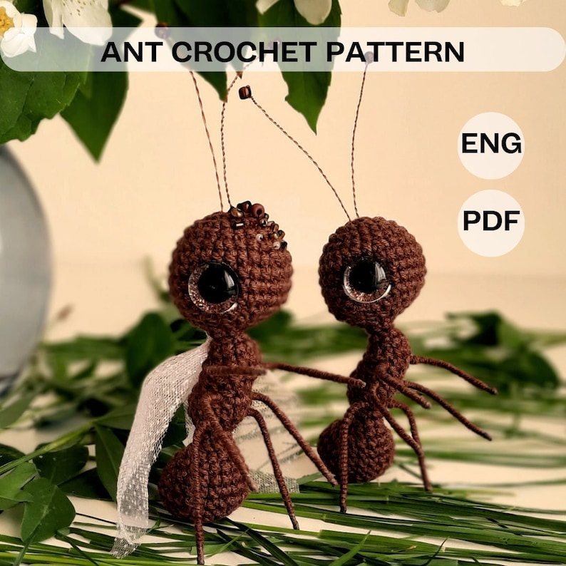 Ant Crochet Pattern, Amigurumi Ant, Crochet Ant, Cute Ant, Amigurumi ...