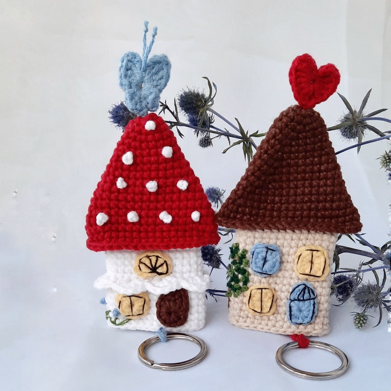 Little House Key, Holder Crochet Pattern, Little House, Key Chain ...